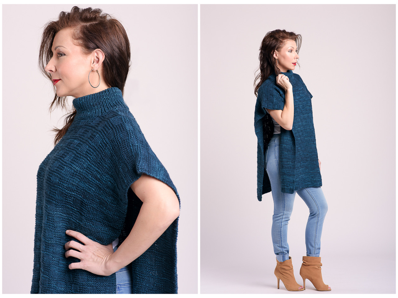 Stunning Riverwalk Knitted Poncho Pattern Oh La La Expression